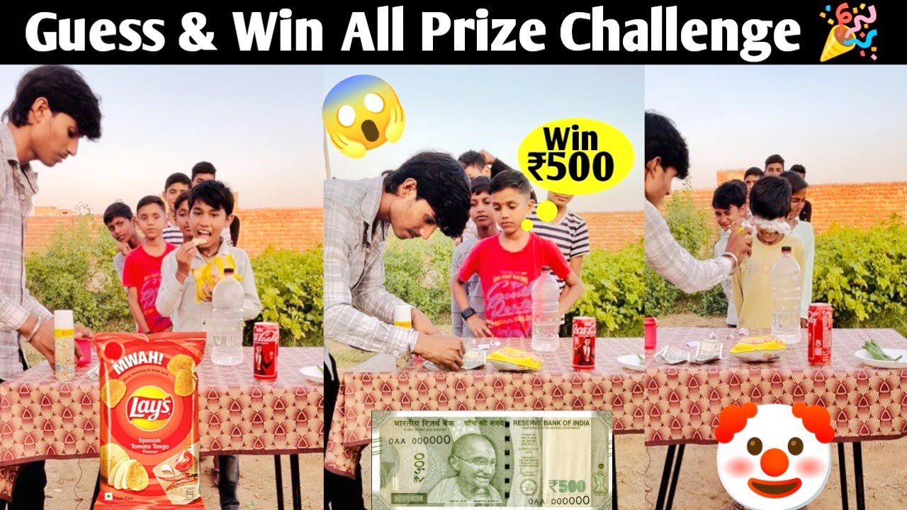 Guess & Win All prize Bottle Flip Challenge 🤑 - YouTube