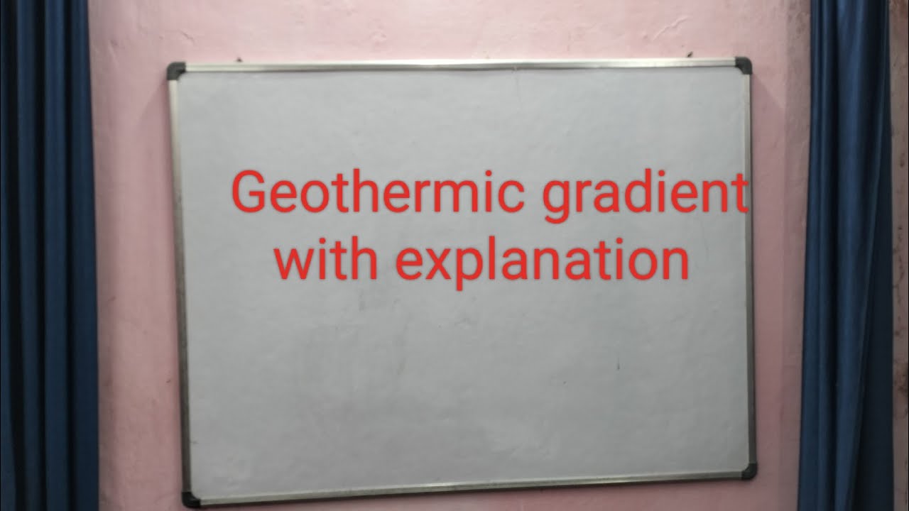 Geothermic gradient with explanation - YouTube