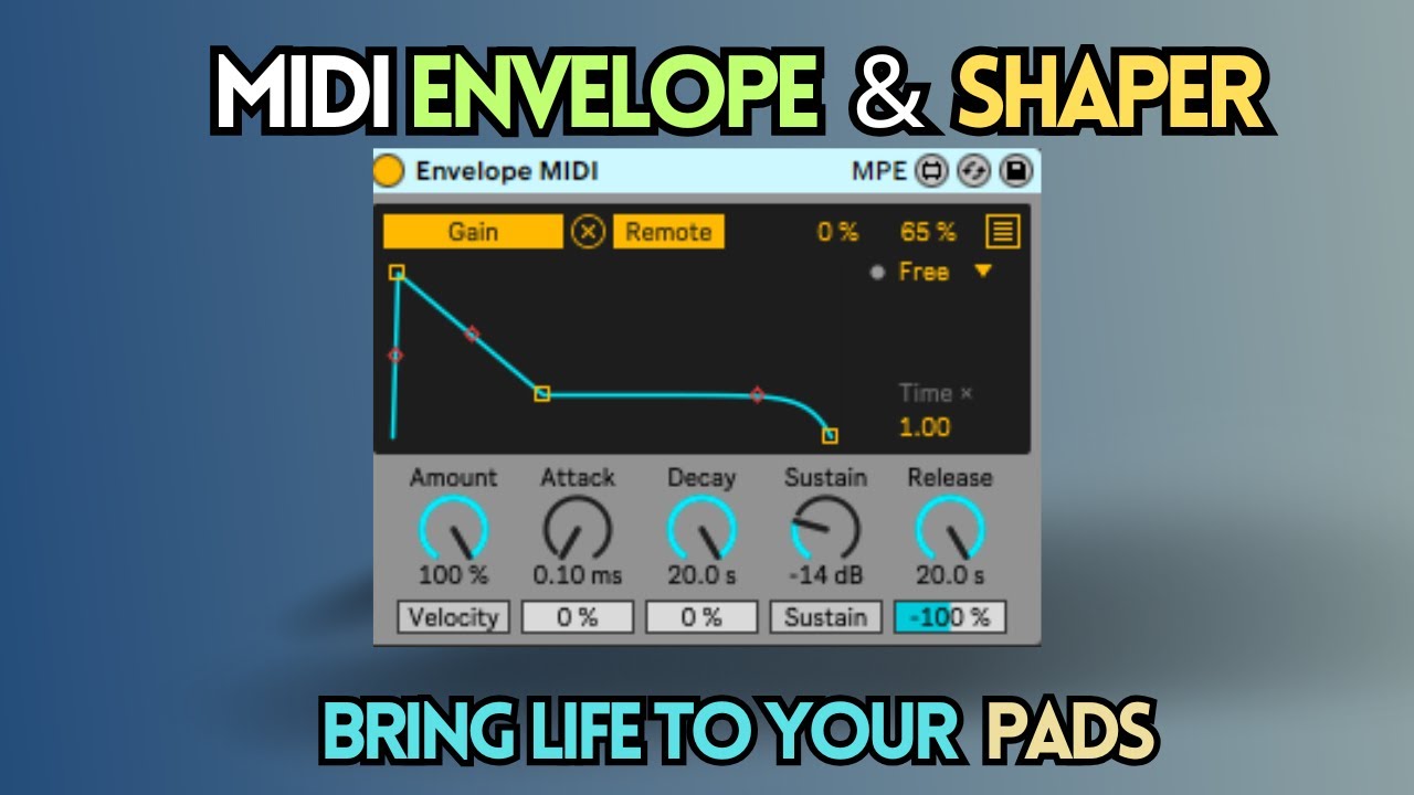 Midi Shaper and Envelope - Bring your pads to life! - YouTube