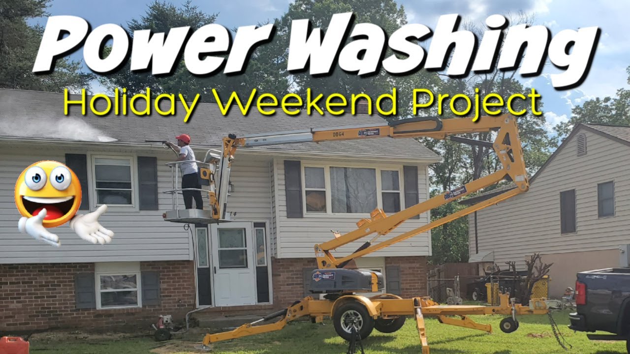 Power Washing Holiday Weekend Project - YouTube