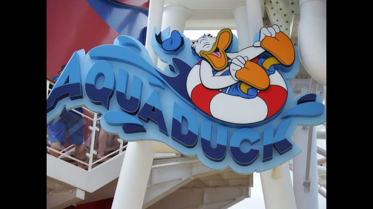 AQUADUCK Water Slide aboard the Disney Fantasy - YouTube