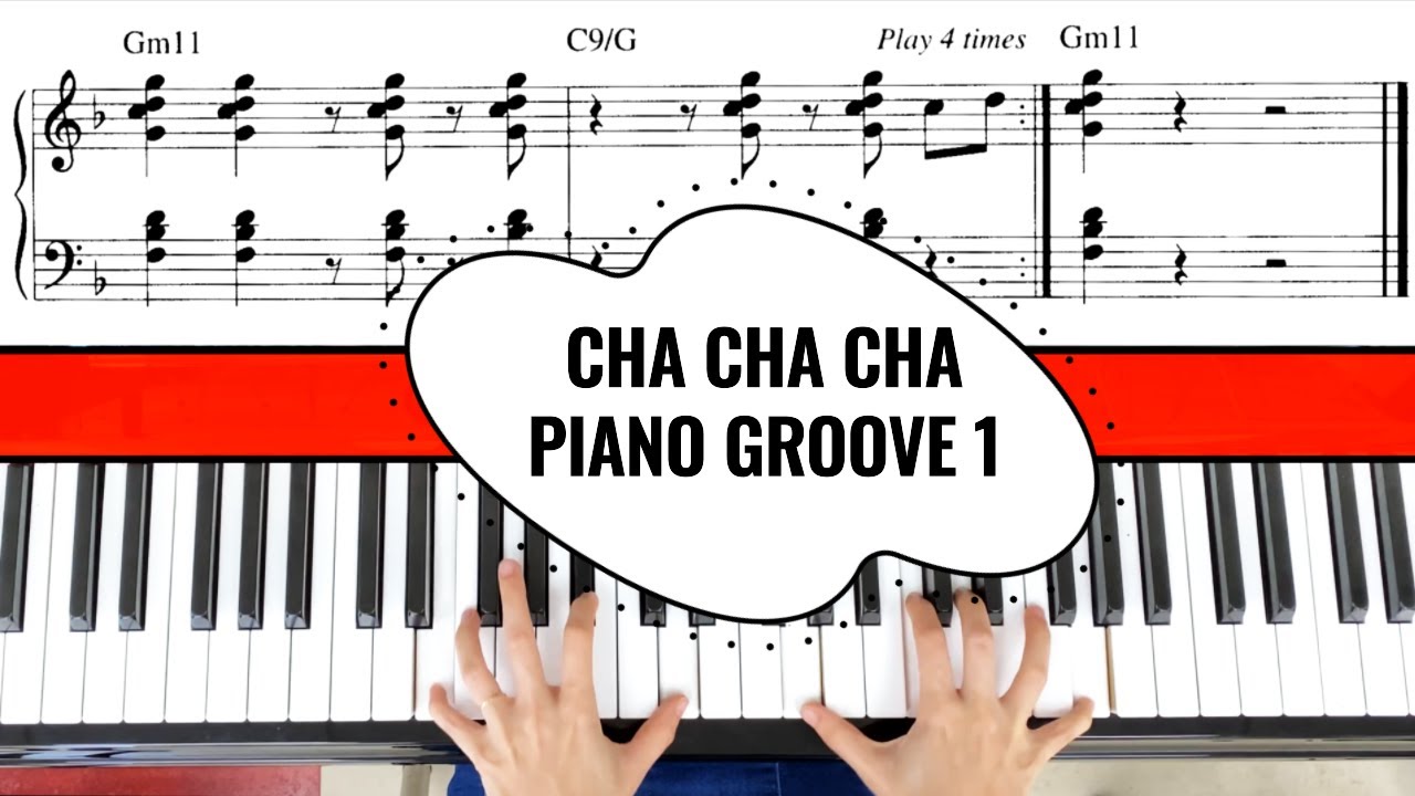 How to play Cha cha cha on keyboard - Groove 1. Rhythm section included ...