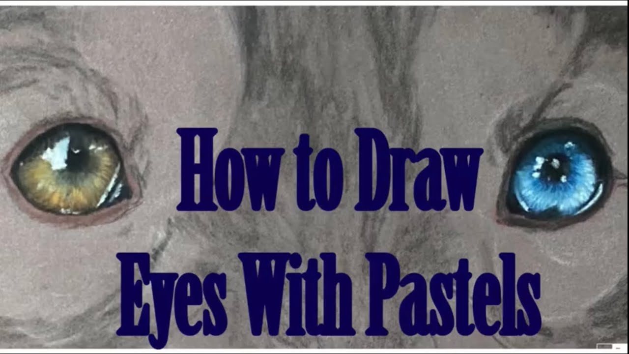 How to Draw Eyes with Pastels: 90 second tutorial - YouTube