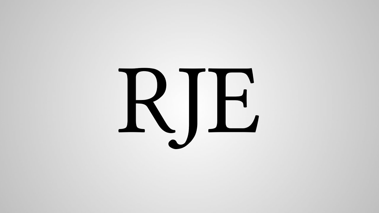 What Does "RJE" Stand For? - YouTube