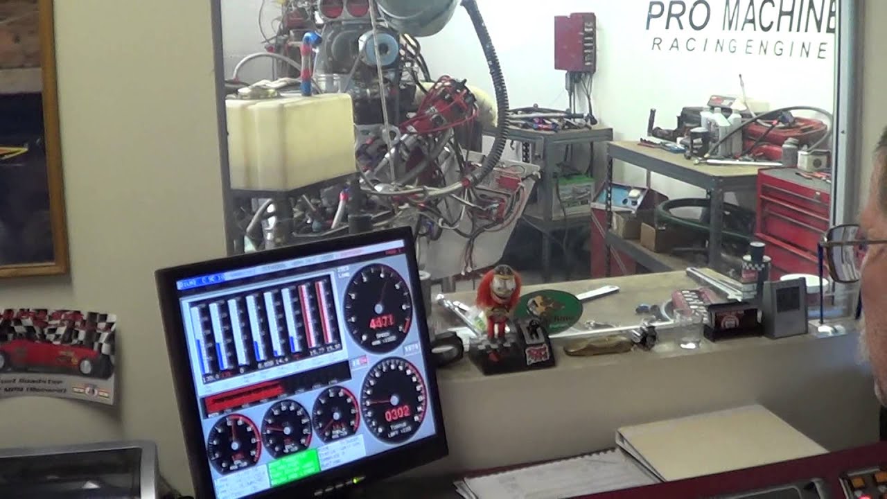 FlatCad Racing - 1940 Cadillac V8 - Dyno Run of 653 Horsepower on Alky ...