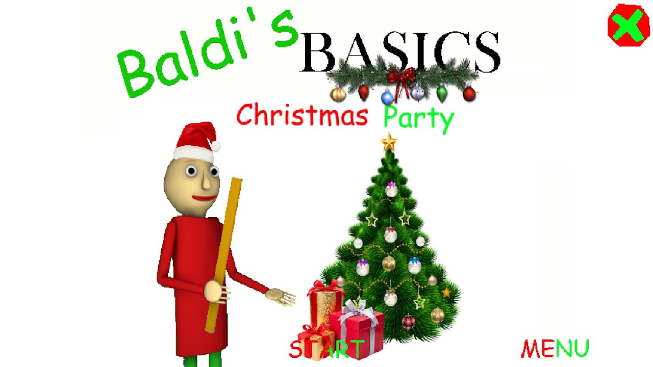 School has Christmas! Baldi's Basics Christmas Party - Baldi's Basic ...