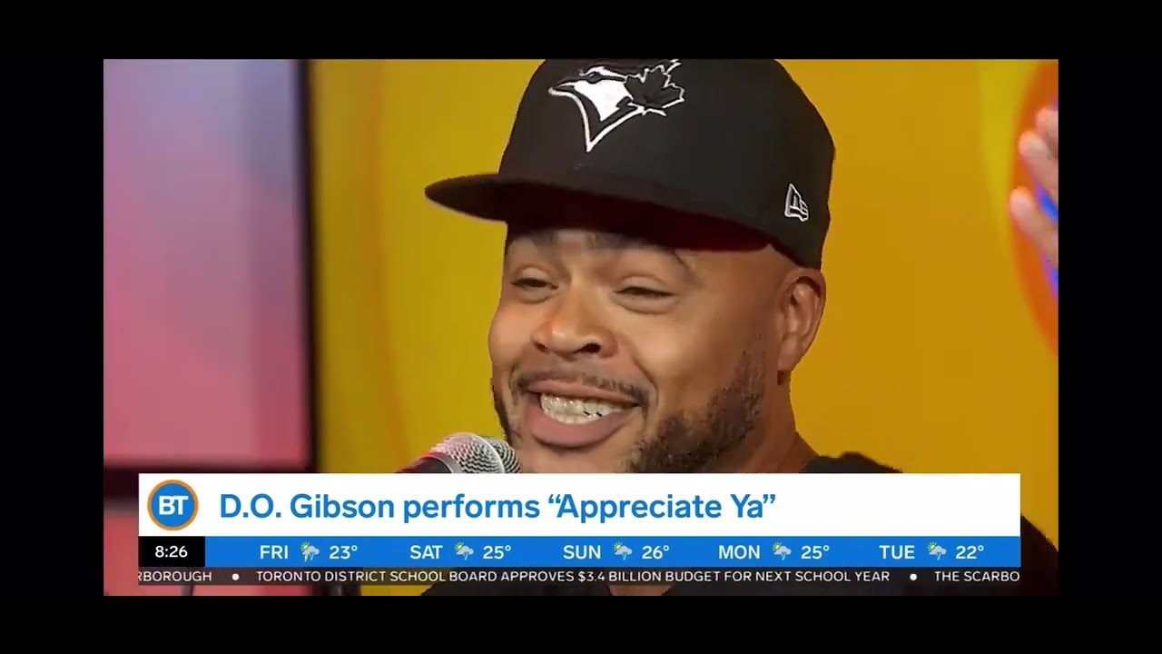 D.O. Gibson performs "Appreciate Ya" LIVE on Breakfast TV - YouTube
