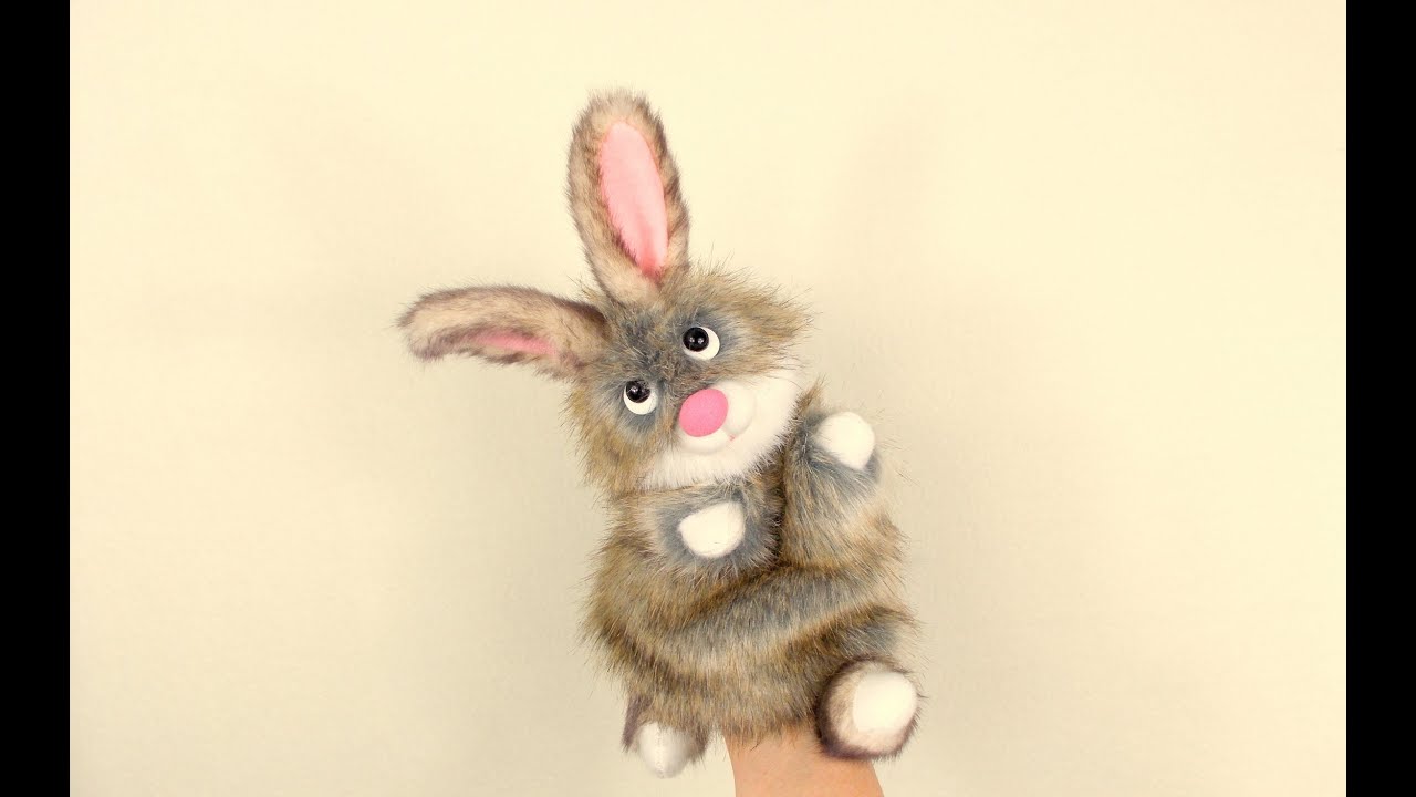 Hand puppet Rabbit for little hand. - YouTube