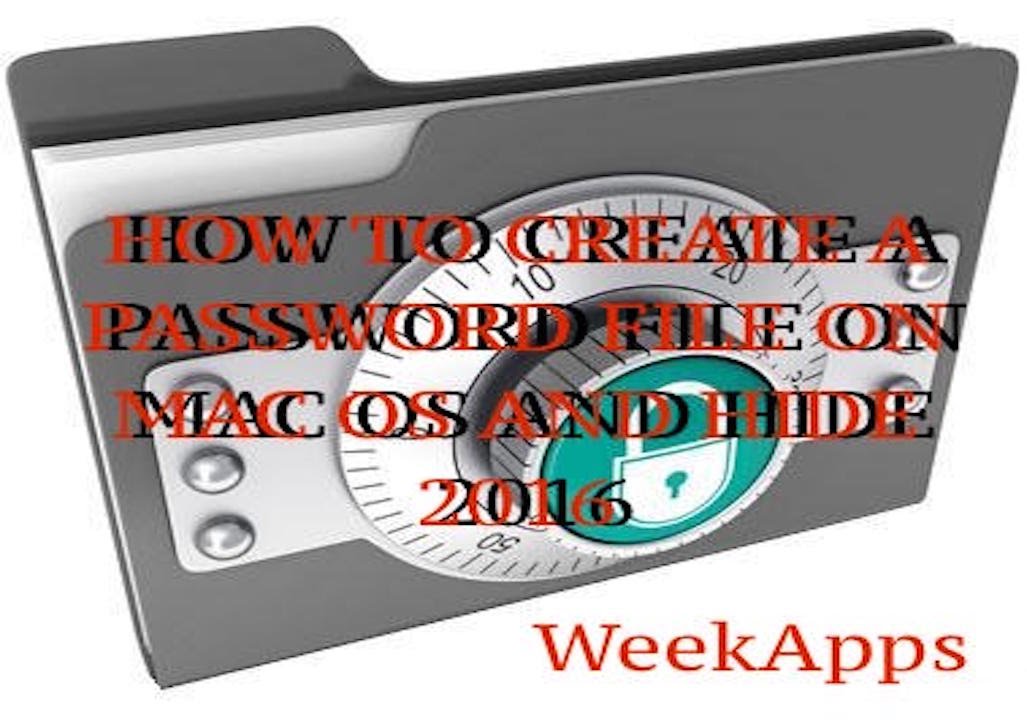 HOW TO CREATE A PASSWORD FILE ON MAC OS AND HIDE 2016 - YouTube