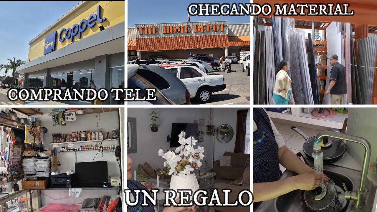CHECANDO MATERIAL PARA LA COCINA🧱/COMPRANDO TELEVISOR👌🏻/COMIDA😋 ...