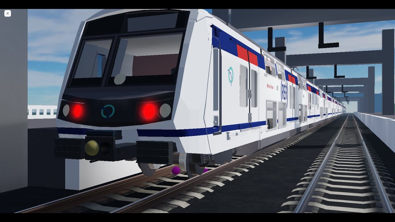 départ d'un MI2N UM à Colombes |Roblox Train| RER L + Transilien X ...