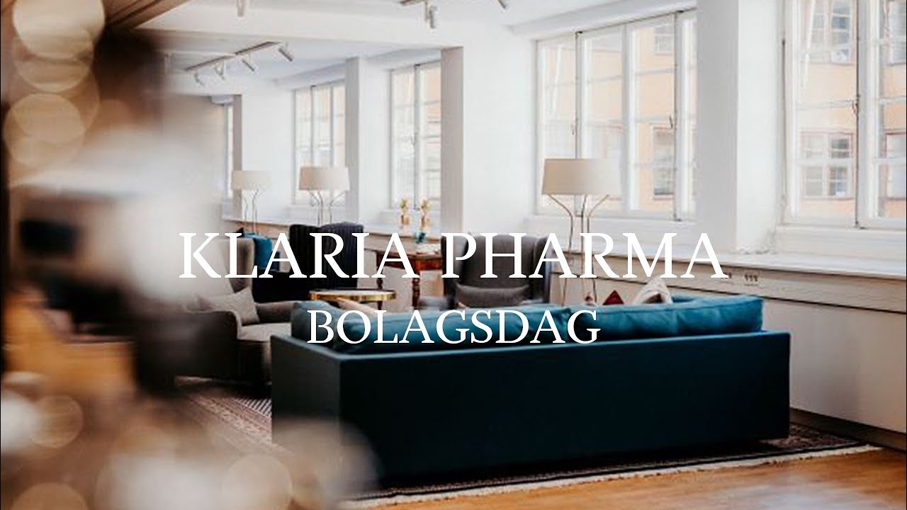 Klaria Pharma - Presentation Erik Penser Bank - 24 aug 2022 - YouTube