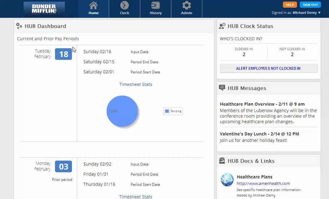 HUB Admin Homepage - YouTube