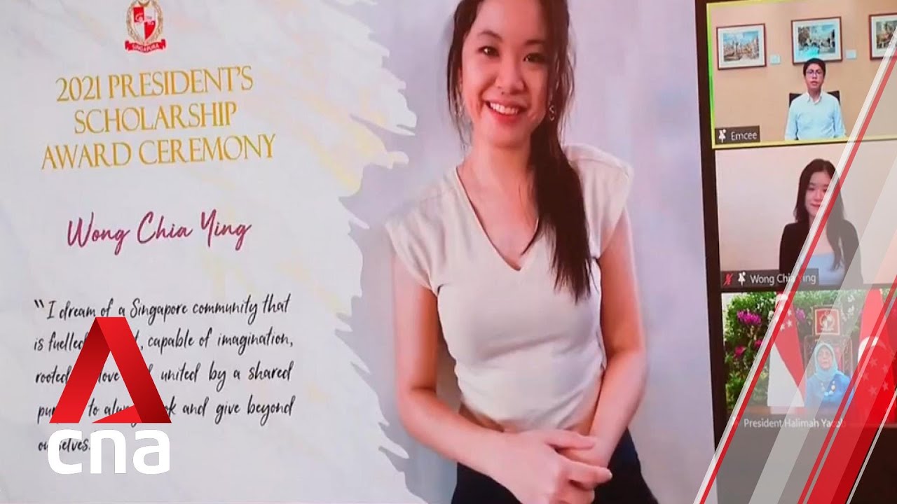 Navy officer, volunteer teacher awarded President's Scholarship - YouTube