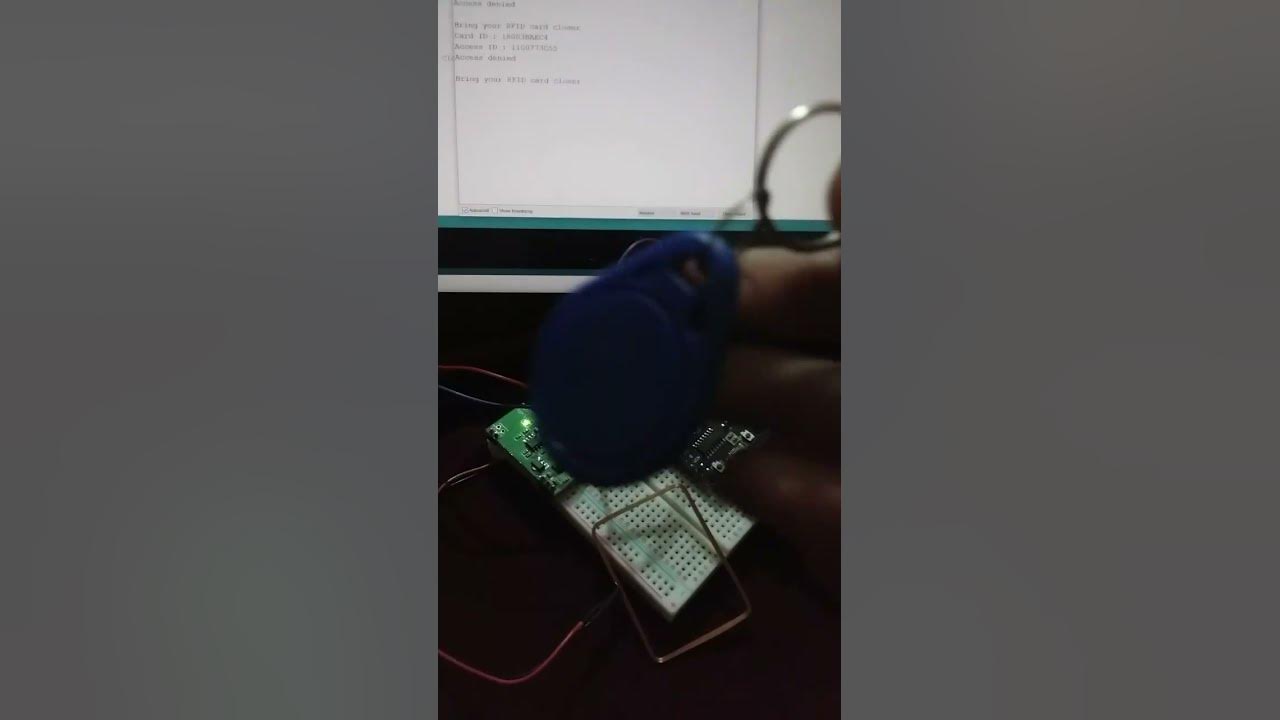 Demo Rdm6300 Rdm630 Rfid Reader Interfacing With Esp8266 Nodemcu Youtube
