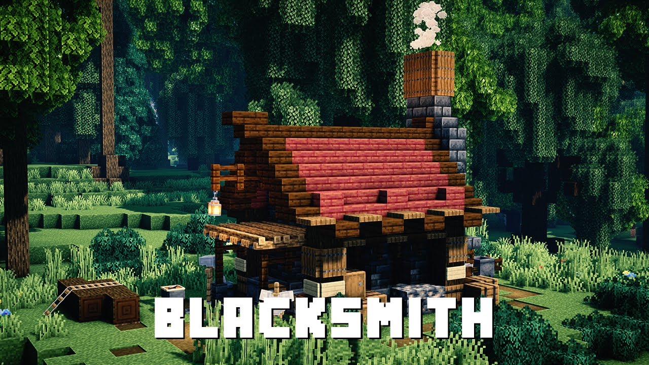 Minecraft: How To Build a Medieval Blacksmith - YouTube