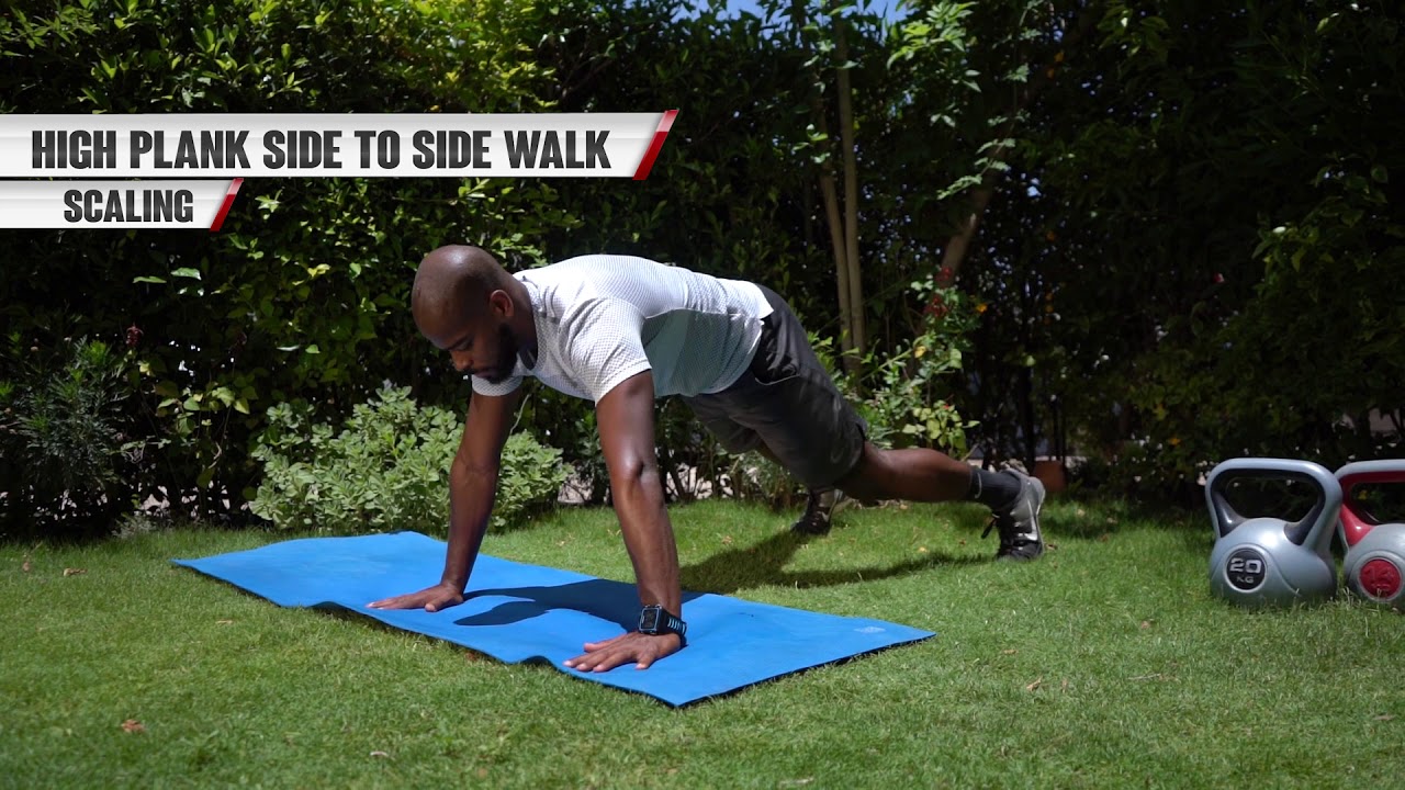 plank side to side walk - YouTube