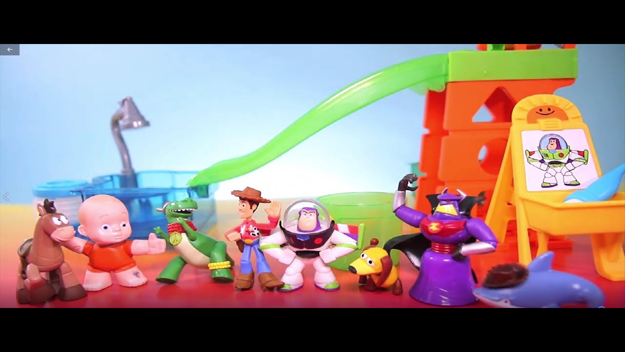 Toy Story color changer, slide and surprise Playground Playset color ...
