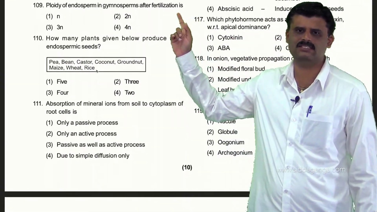 2 PUC - BIOLOGY - MEGA TEST 27 - YouTube