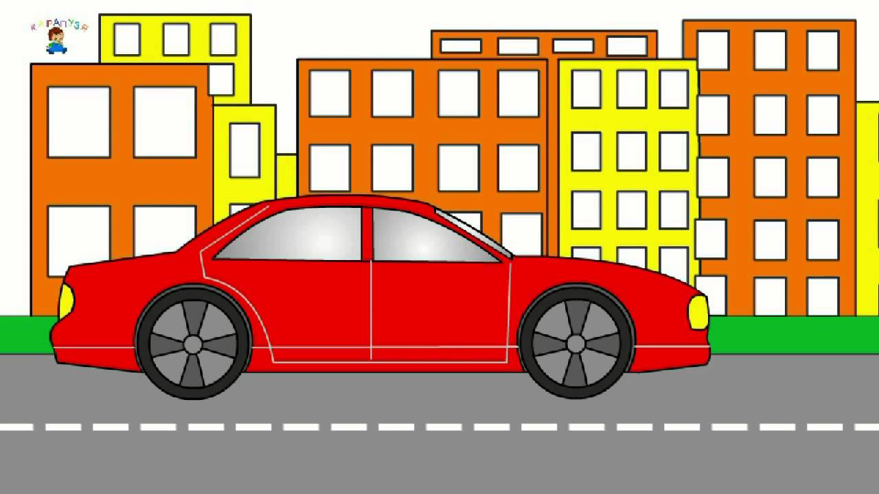 Das Malbuch - Auto - Farben lernen ist ein Spass! - YouTube