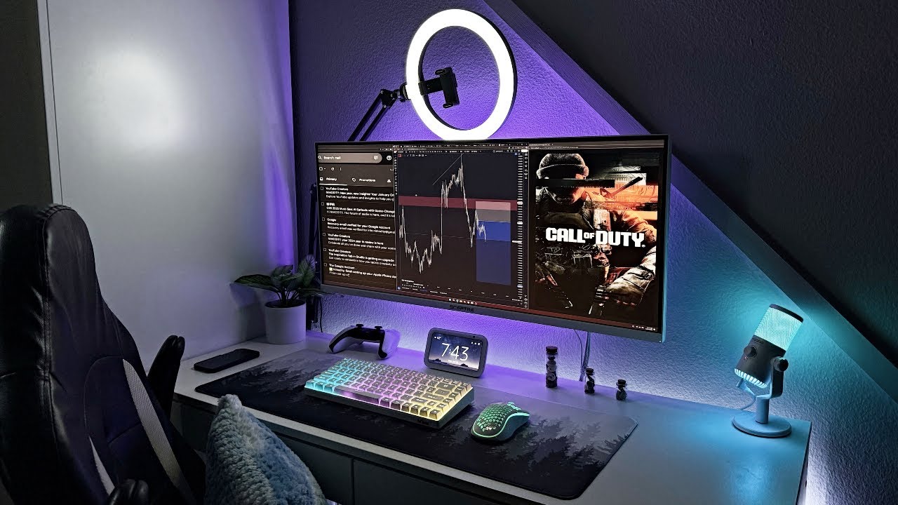 Minimal Clean Any Purpose Desk Setup 2025 (Editing, Gaming ...