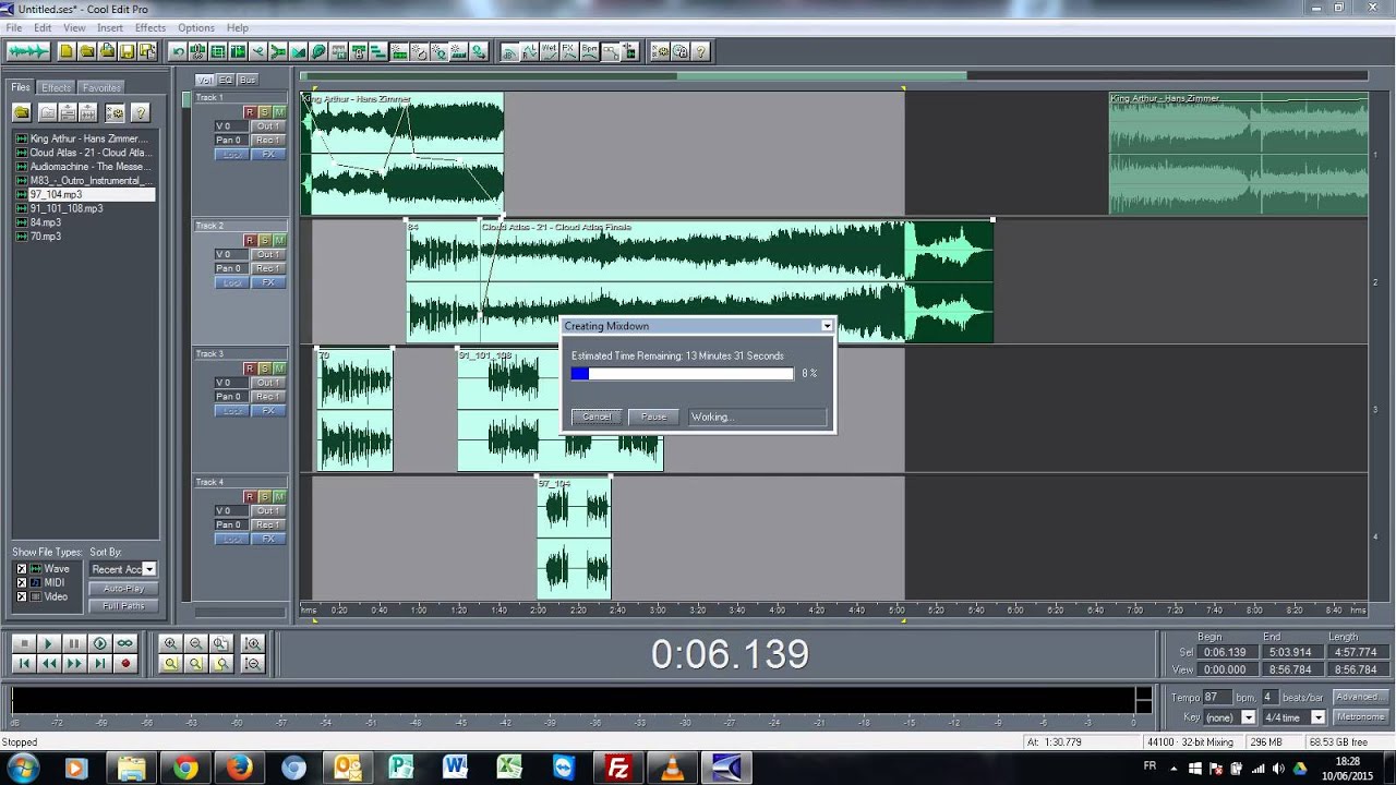 Montage audio cool edit - YouTube