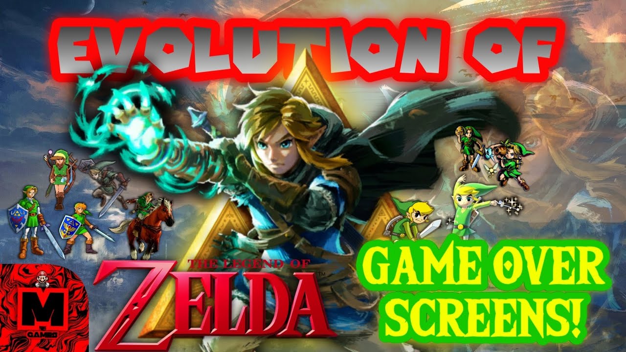 EVOLUTION OF THE LEGENDS OF ZELDA GAME OVER SCREENS! (1986-2025 ...