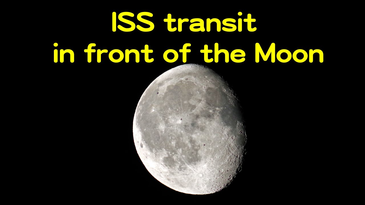 ISS Moon Transit 4K - YouTube