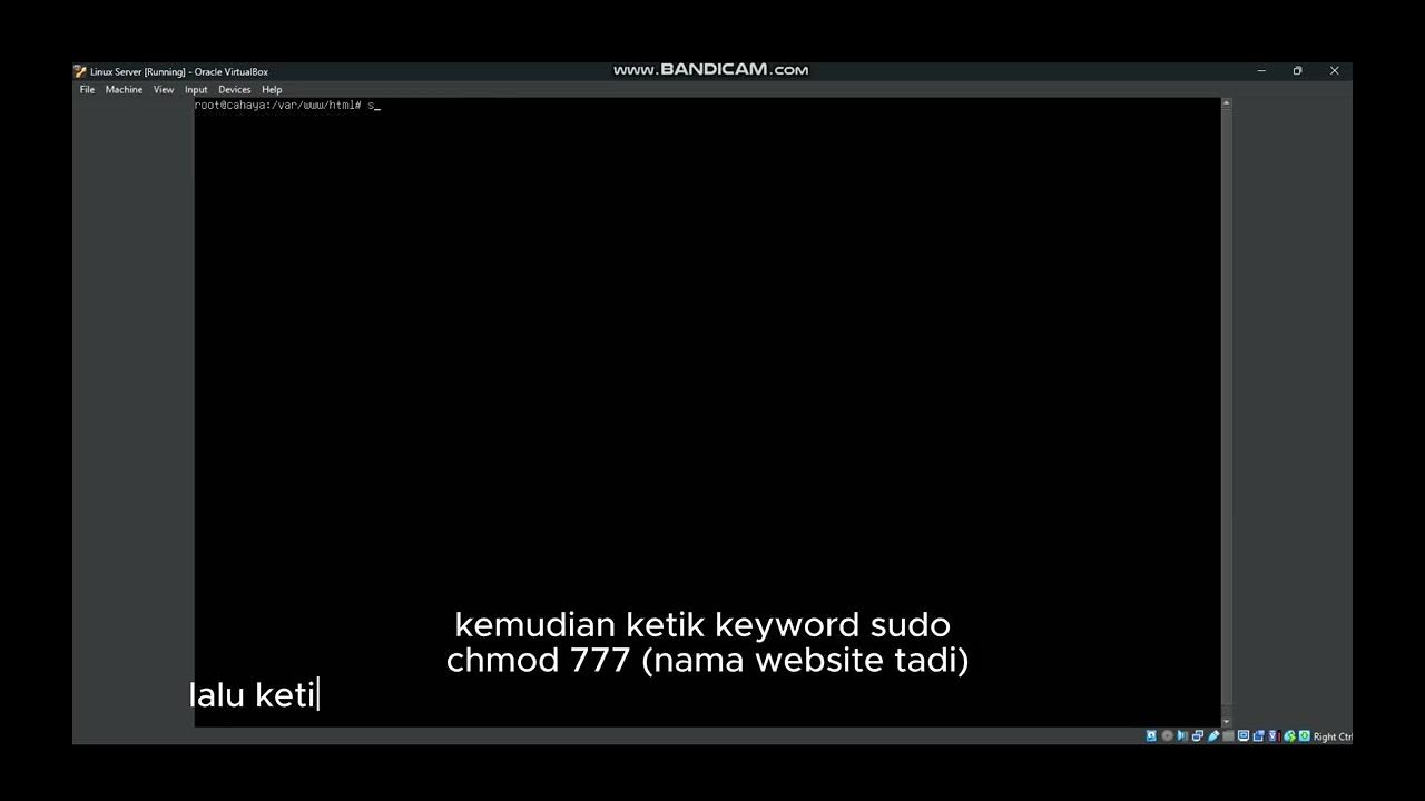 instalasi web server apache di linux dan proses pembuatan web server - YouTube