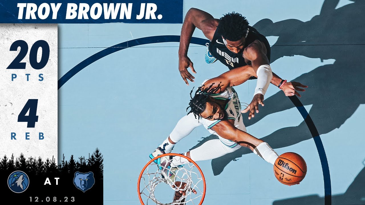 Troy Brown Jr. Scores 20 Points IN WIN Against Grizzlies | 12.08.23 ...
