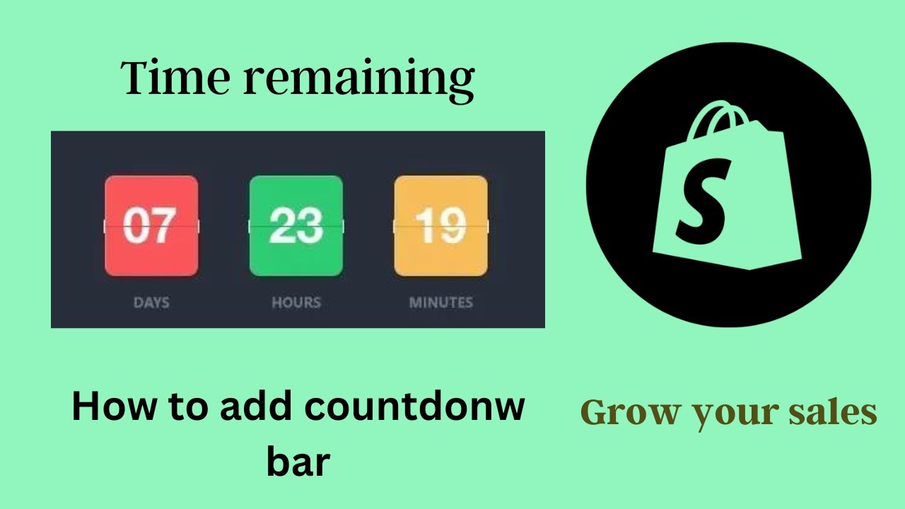 How to add countdown bar without App 2024 - YouTube