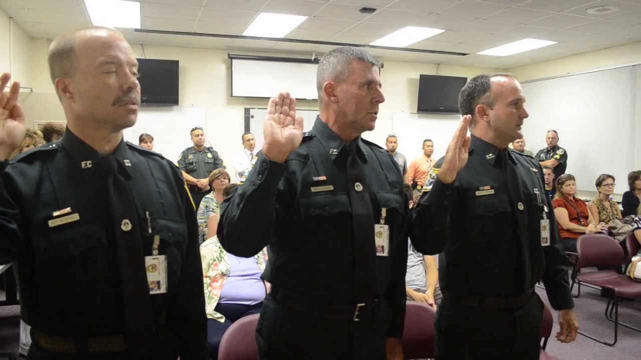 New deputies sworn in at the Flagler County Sheriff's Office - YouTube