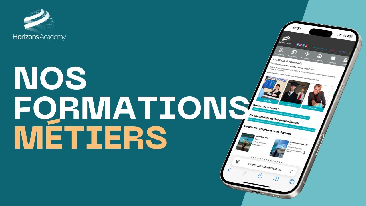 Nos formations métiers chez Horizons Academy - YouTube