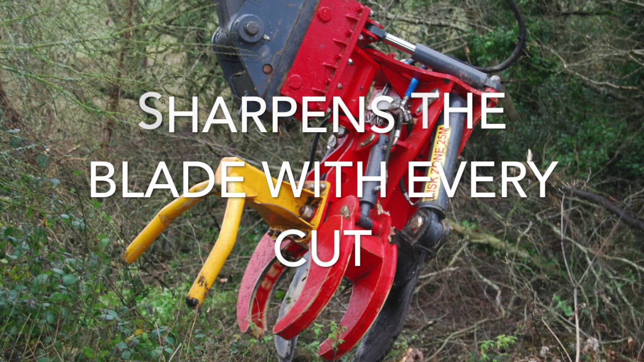 Volvo Swing Shovel with Tree Shear - YouTube