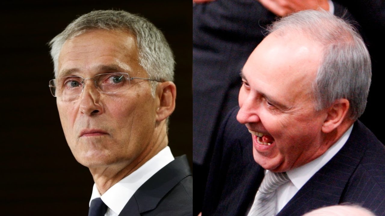 NATO chief becomes latest victim of a Keating ‘spray’ - YouTube