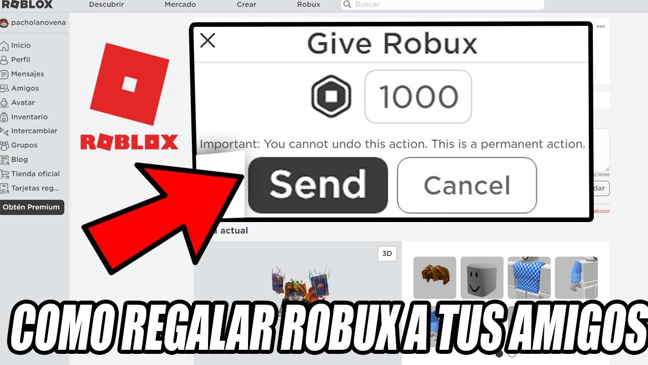 Cómo dar Robux a amigos Guía completa | Como enviar Robux a tus amigos ...