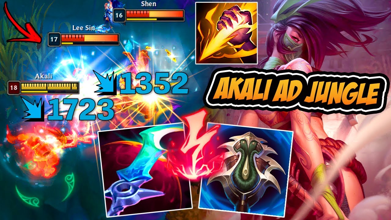 *secreto* AKALI BUILD AD TANK NA JUNGLE É MAIS FORTE QUE PARECE - YouTube