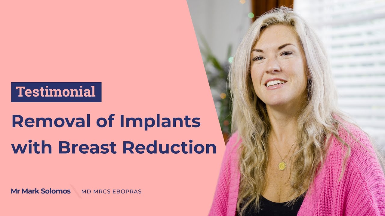 Removal of Implants with Breast Reduction Surgery by Mark Solomos - YouTube