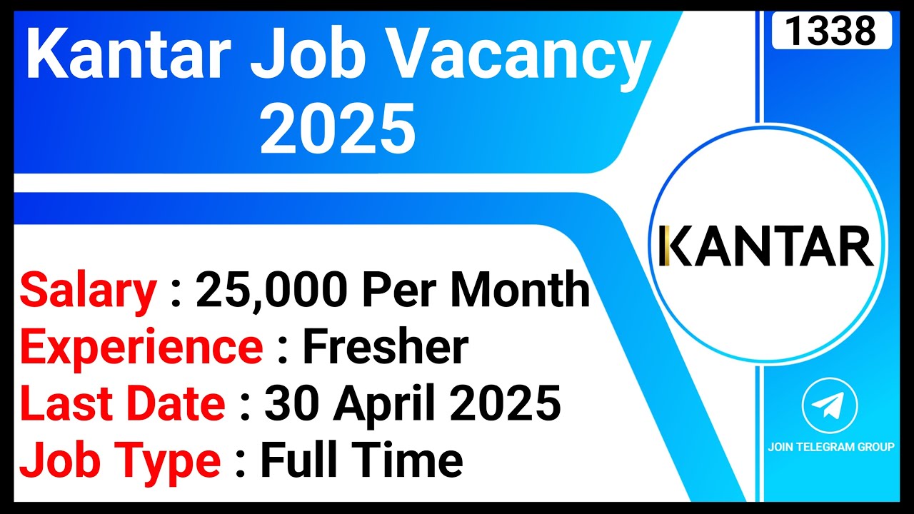 Kantar Job Vacancy 2025 | Full Time Jobs | Analyst Jobs | MNC Company ...