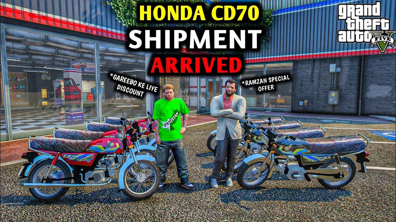 JIMMY BRINGS HONDA CD70 SHIPMENT - RAMZAN EP #3 | GTA 5 PAKISTAN - YouTube