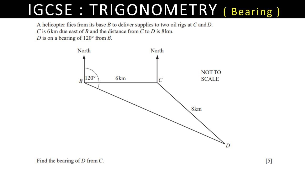 Trigonometry | Bearing Assignment | Problem 1 - YouTube