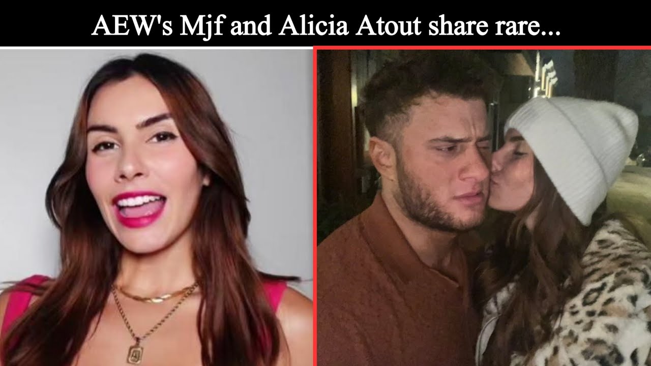 AEW's Mjf and Alicia Atout Share Rare Moment | Wrestling Reporter - YouTube
