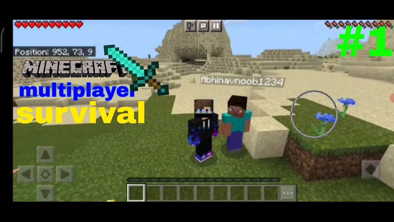 minecraft multiplayer survival #1 - YouTube