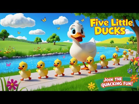"🐥🎶 5 Little Ducks - The Catchy Nursery Rhyme That Will Have Kids ...