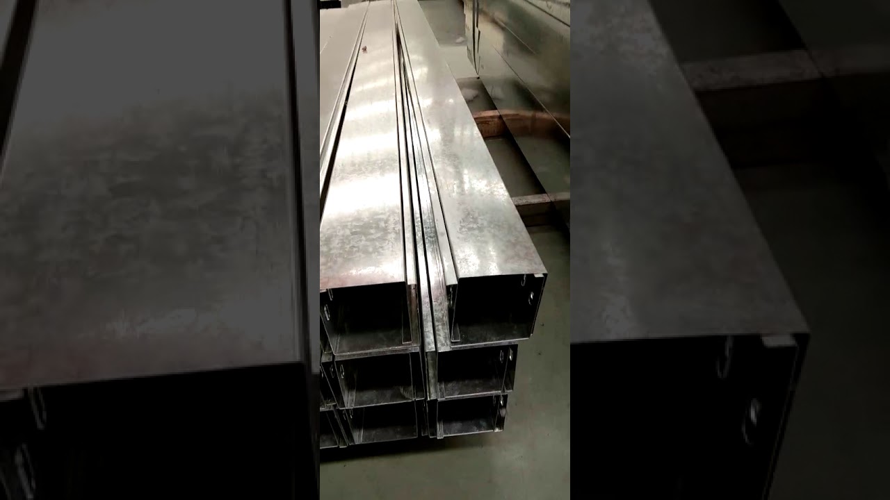 galvanized plate cable trunking - YouTube