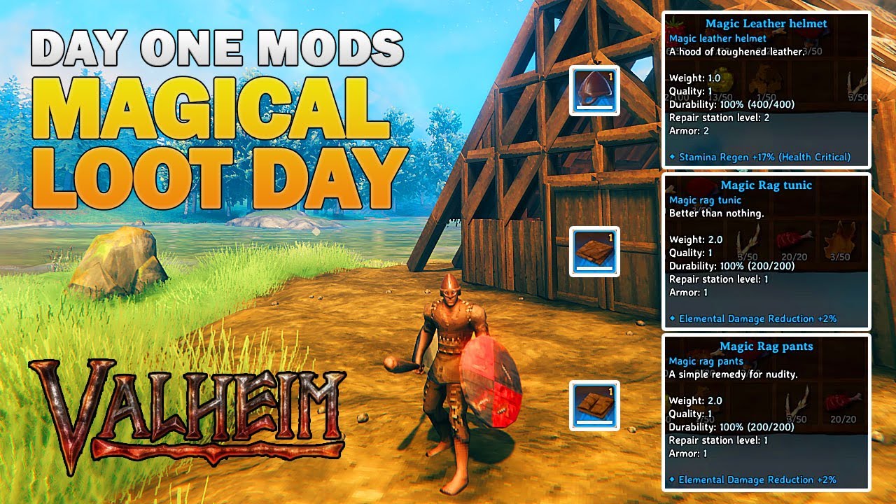 MAGICAL LOOT DROP DAY | Epic Loot Mod | Valheim | S3 EP1 - YouTube