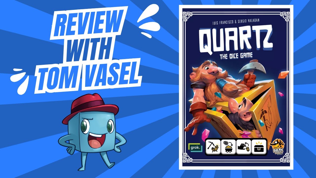 Quartz The Dice Game Review: Quick Take with Tom Vasel - YouTube