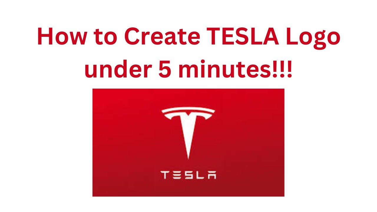 How to Create TESLA Logo Under 5 minutes in AutoCAD!!! - YouTube