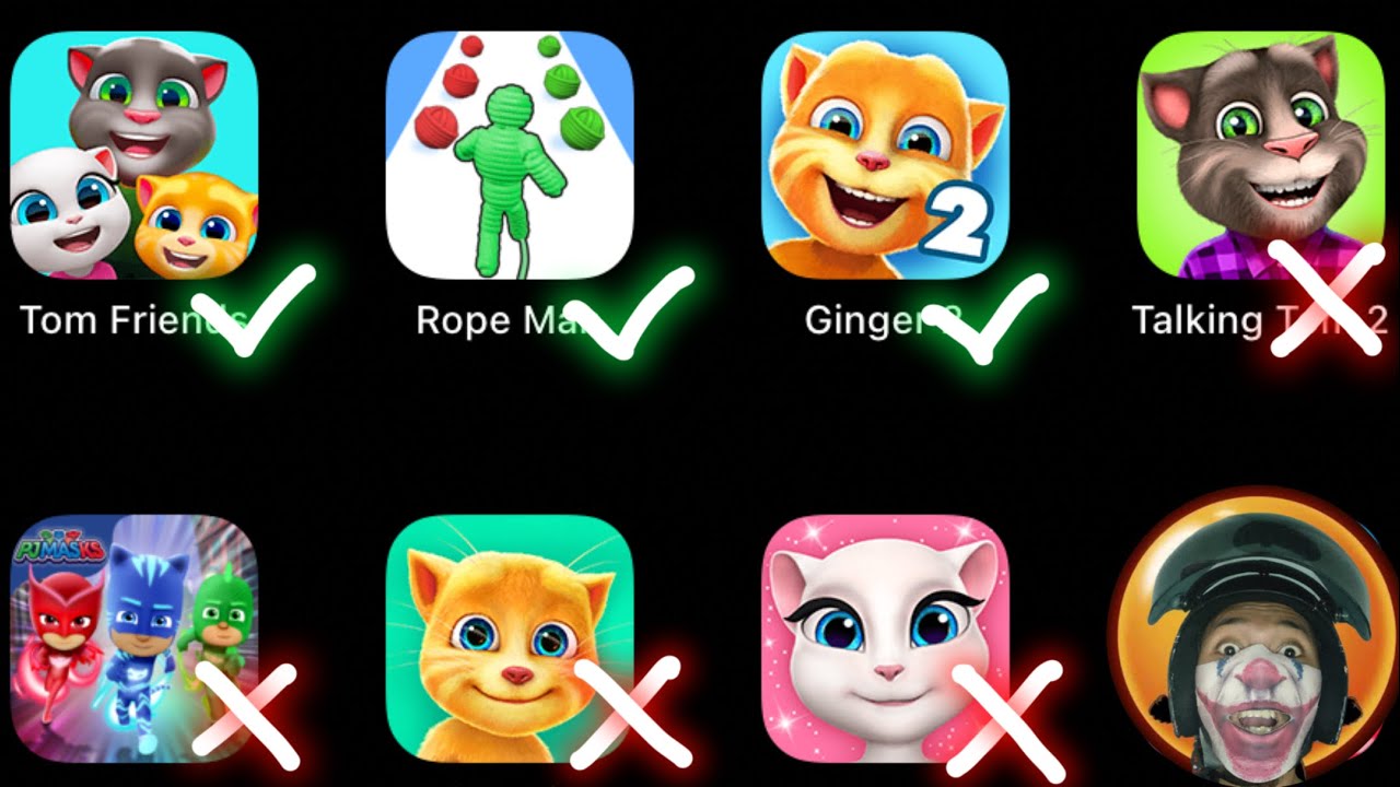 I Play Tom Friends, Rope Man, Ginger 2 | I am Talking Tom Game Lover ...