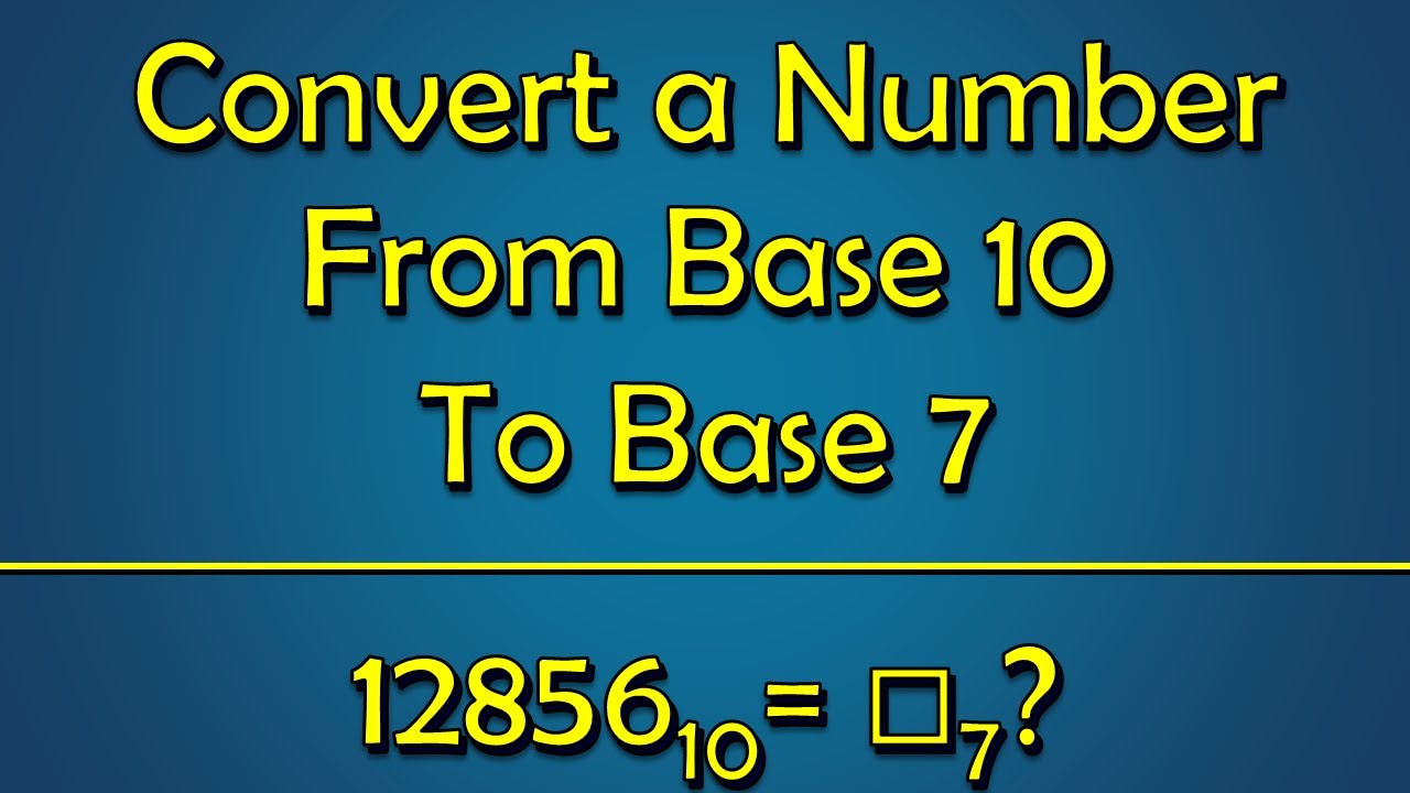 Base Conversion - YouTube